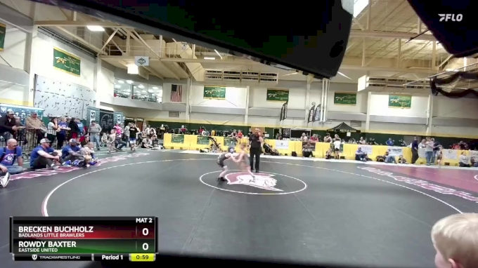 45 lbs 1st Place Match - Brecken Buchholz, Badlands Little Brawlers vs ...
