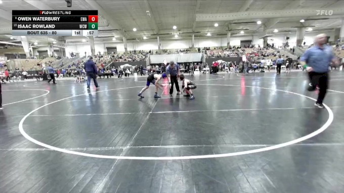 80 lbs Cons. Round 2 - Isaac Rowland, Warren Co Wrestling vs Owen ...