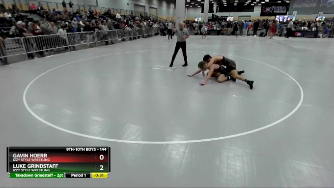 144 lbs Cons. Round 2 - Gavin Hoerr, Izzy Style Wrestling vs Luke ...