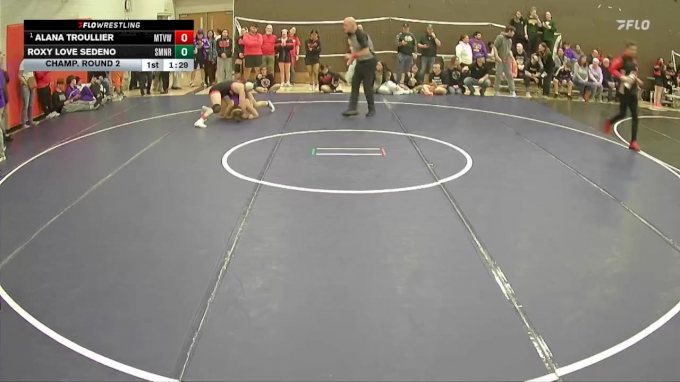 135 lbs Champ. Round 2 - Alana Troullier, Mountain View vs Roxy Love ...