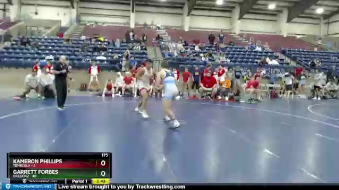 175 lbs Round 1 (8 Team) - Kameron Phillips, Temecula vs Garrett Forbes ...