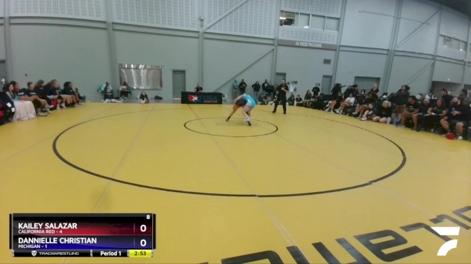 112 lbs Round 2 (4 Team) - Kailey Salazar, California Red vs Dannielle ...