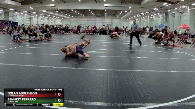 106 lbs Cons. Round 5 - Bennett Ferraro, Gladiator vs Nolan Adolphson ...