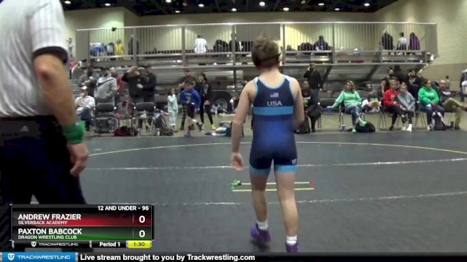 96 lbs Cons. Round 1 - Andrew Frazier, Silverback Academy vs Paxton ...