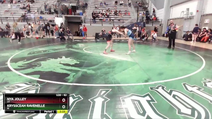 62 lbs Cons. Round 5 - Nya Jolley, UT vs Kryssceah Ravenelle, RI