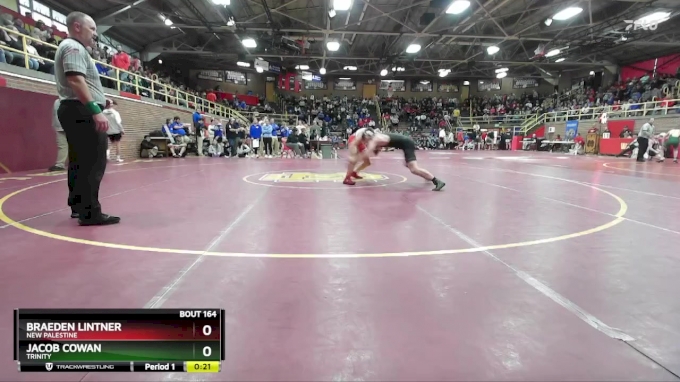 132 lbs Cons. Round 1 - Braeden Lintner, New Palestine vs Jacob Cowan ...