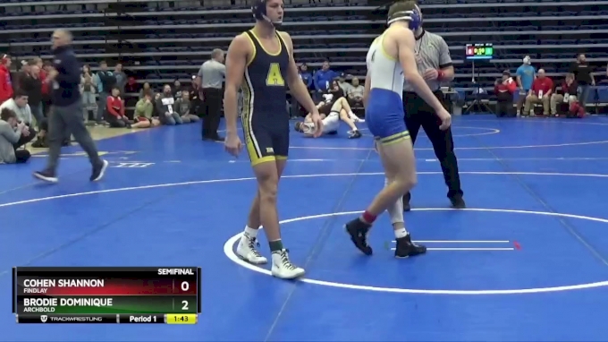 144 lbs Semifinal - Brodie Dominique, ARCHBOLD vs Cohen Shannon, FINDLAY