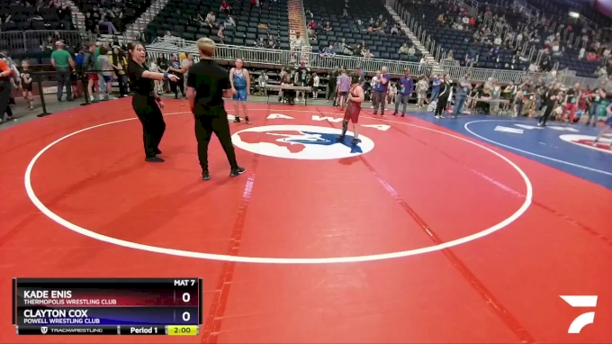 135 lbs 2nd Place Match - Kade Enis, Thermopolis Wrestling Club vs ...