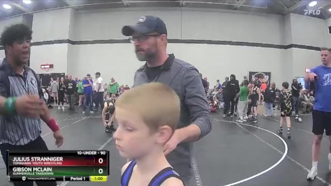 90 lbs Semifinal - Julius Stranniger, Tomahawk Youth Wrestling vs Gibson Mclain, Summerville ...