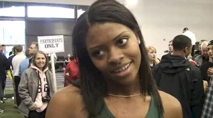 Amber Purvis (Oregon) 1st place, women's 60 meters at the 2011 UW ...