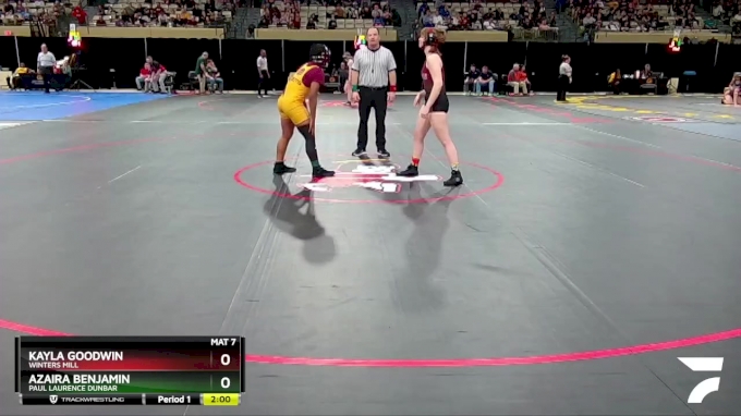 140 lbs Round 2 - Kayla Goodwin, Winters Mill vs Azaira Benjamin, Paul ...