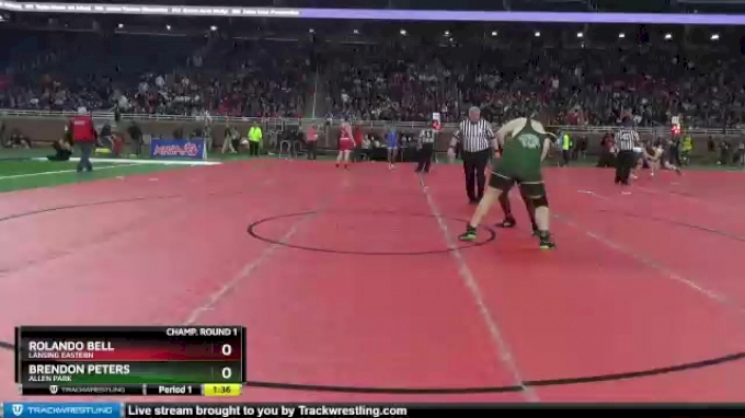 D2-285 lbs Champ. Round 1 - Rolando Bell, Lansing Eastern vs Brendon ...