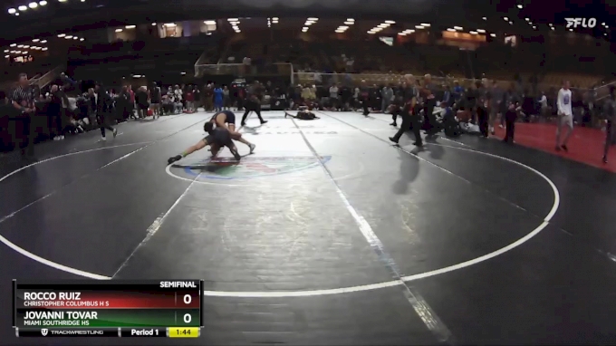 120 lbs Semifinal - Rocco Ruiz, Christopher Columbus H S vs Jovanni ...