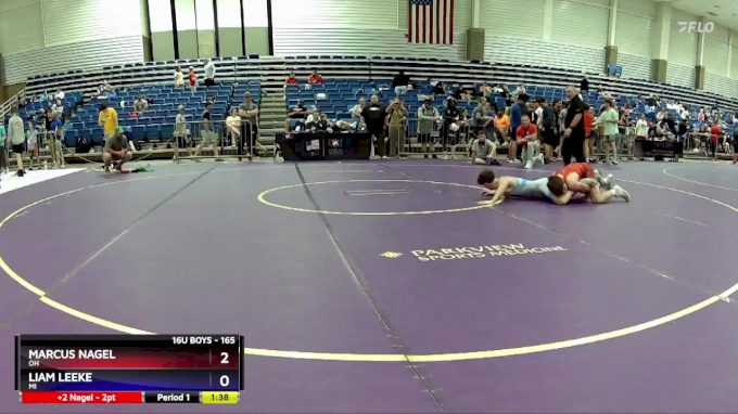 165 lbs Champ. Round 1 - Marcus Nagel, OH vs Liam Leeke, MI