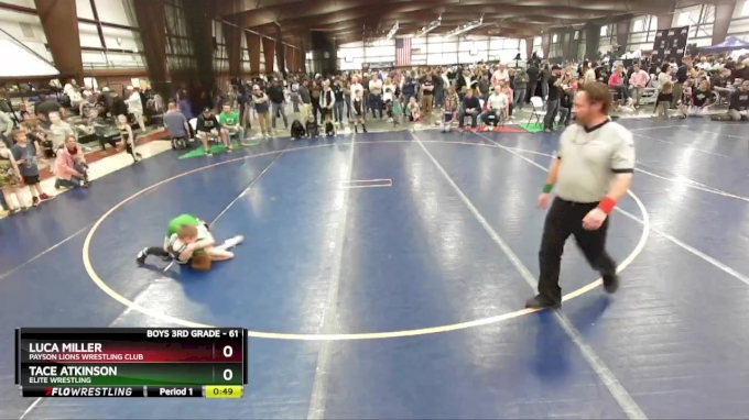 61 lbs Cons. Round 2 - Tace Atkinson, Elite Wrestling vs Luca Miller ...