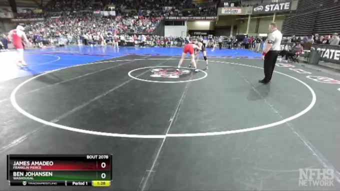 2A 165 lbs Champ. Round 1 - Ben Johansen, Washougal vs James Amadeo ...