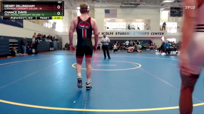 157 lbs Semis & 1st Wrestleback (8 Team) - Chance Davis, Iowa Central ...