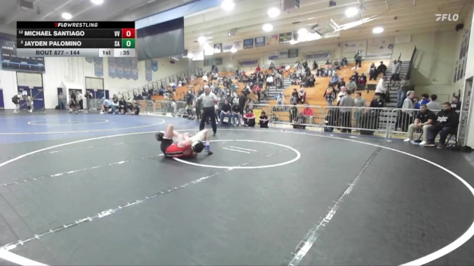 144 lbs 5th Place Match - Michael Santiago, Valley View vs Jayden ...