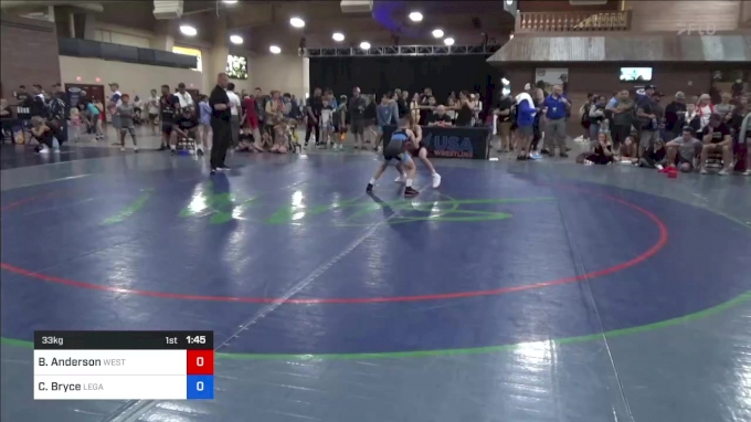 33 kg Quarters - Braedyn Anderson, Western Colorado Wrestling Club vs ...