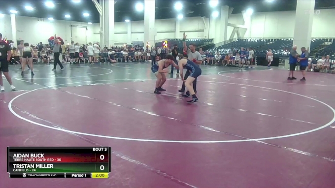 165 lbs Quarterfinals (8 Team) - Aidan Buck, Terre Haute South Red vs ...