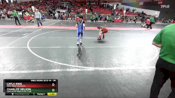 95 lbs 3rd Place Match - Layla King, West Bend Wildcats vs Charlize ...