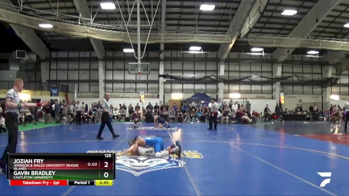 125 lbs Semifinal - Joziah Fry, Johnson & Wales University (Rhode ...