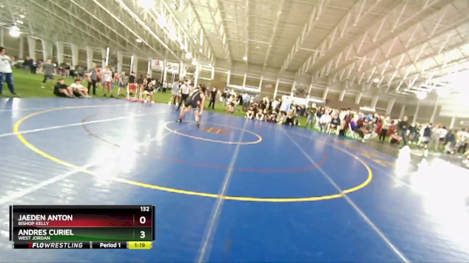 132 lbs Champ. Round 2 - Jaeden Anton, Bishop Kelly vs Andres Curiel ...