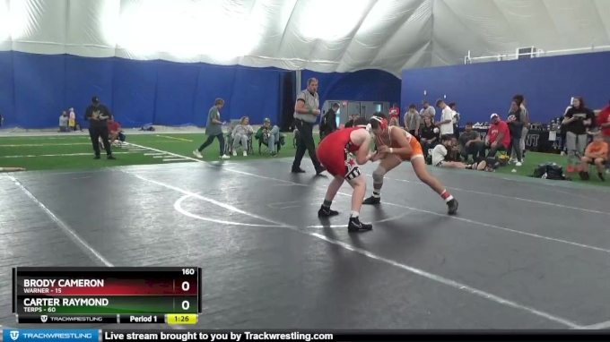 160 lbs Round 5 (10 Team) - Carter Raymond, Terps vs Brody Cameron, Warner