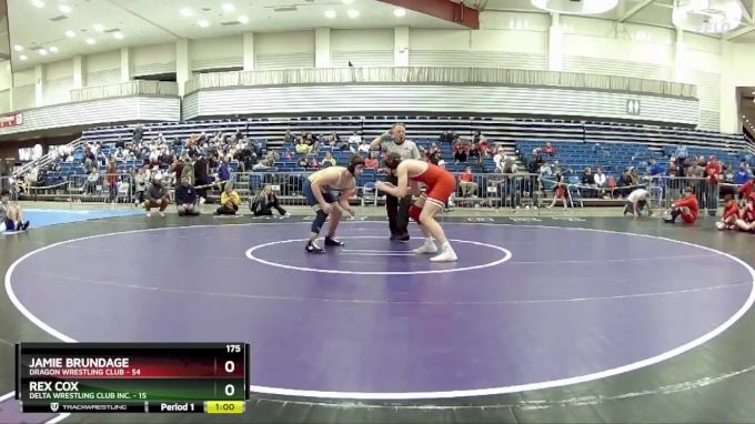 175 lbs Round 4 (6 Team) - Jamie Brundage, Dragon Wrestling Club vs Rex ...