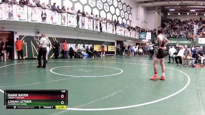 138 lbs Quarterfinal - Logan Letner, Cloverleaf (Lodi) vs Daine Bayer ...