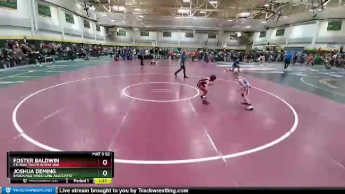60 lbs 2nd Place Match - Joshua Deming, Brookings Wrestling Associatio ...