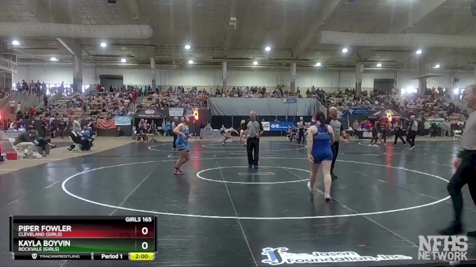 Girls 165 lbs Champ. Round 1 - Piper Fowler, Cleveland (Girls) vs Kayla ...