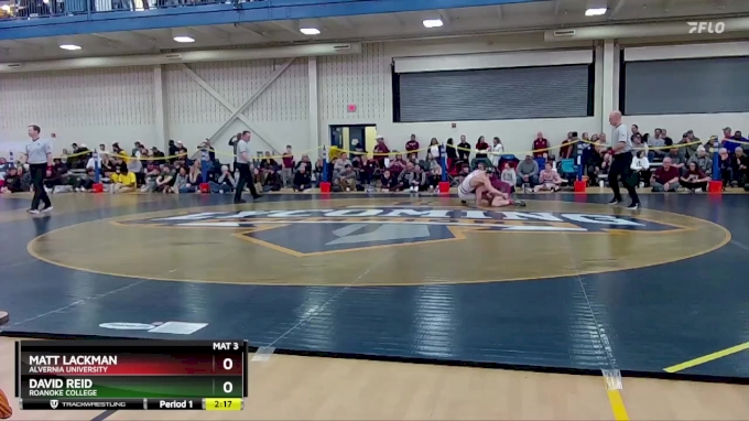 165 lbs 1st Place Match - Matt Lackman, Alvernia University vs David ...