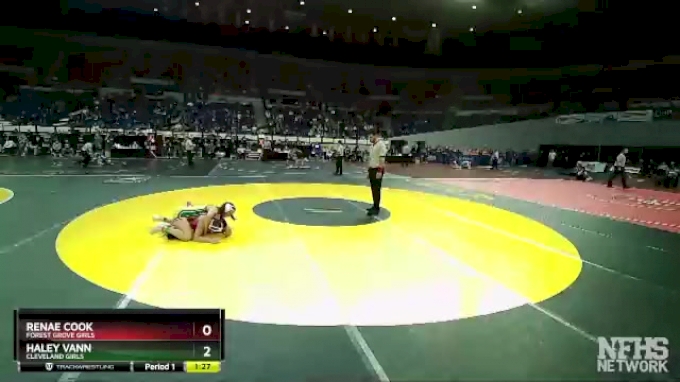 6A/5A Girls 130 1st Place Match - Haley Vann, Cleveland Girls vs Renae ...