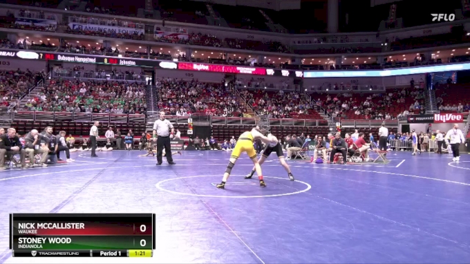 3A-120 lbs Cons. Round 2 - Nick McCallister, Waukee vs Stoney Wood ...
