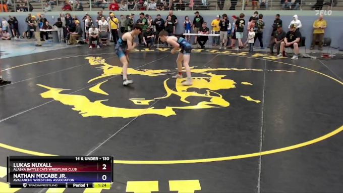 130 lbs 1st Place Match - Lukas Nuxall, Alaska Battle Cats Wrestling ...