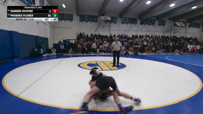 110 lbs Champ. Round 1 - Zander Hoover, Laguna Creek vs Phoenix Flores ...