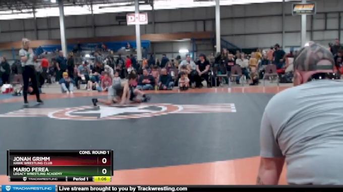 70 lbs Cons. Round 1 - Mario Perea, Legacy Wrestling Academy vs Jonah ...