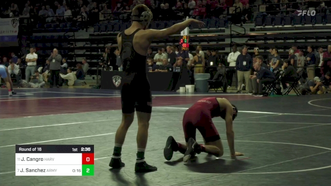 141 lbs Round Of 16 - Joseph Cangro, Harvard vs Julian Sanchez, Army ...