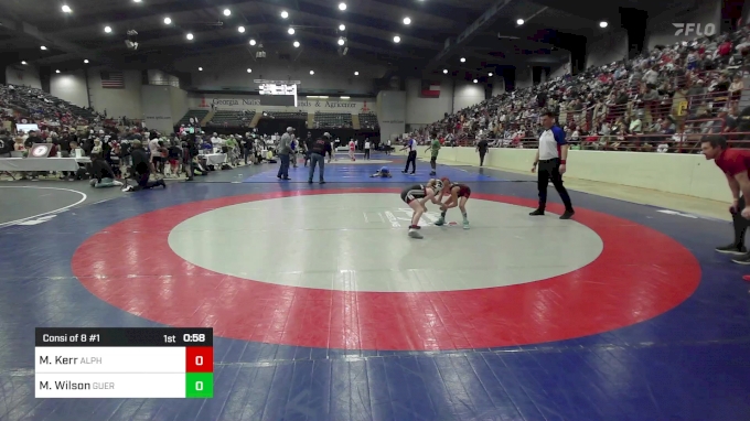 60 lbs Consi Of 8 #1 - Mia Kerr, Alpha Wrestling Club vs Michael Wilson ...