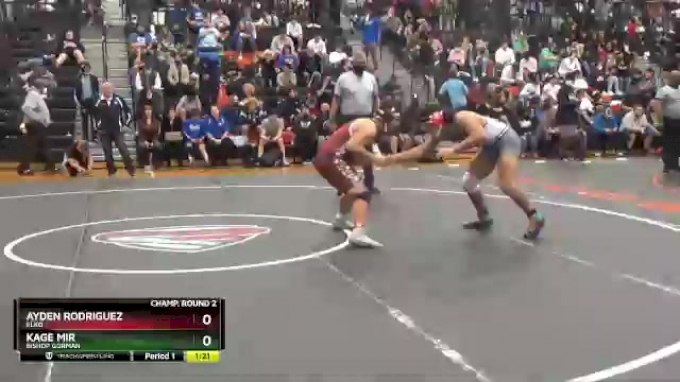 195 lbs Champ. Round 2 - Kage Mir, Bishop Gorman vs Ayden Rodriguez, Elko
