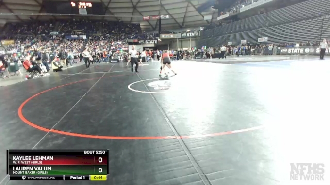 Girls 1B/2B/1A/2A 130 Cons. Round 2 - Kaylee Lehman, W. F. West (Girls ...