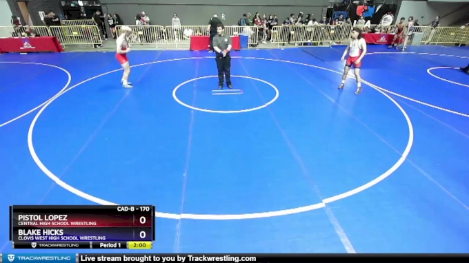 170 lbs Cons. Round 3 - Pistol Lopez, Central High School Wrestling vs ...