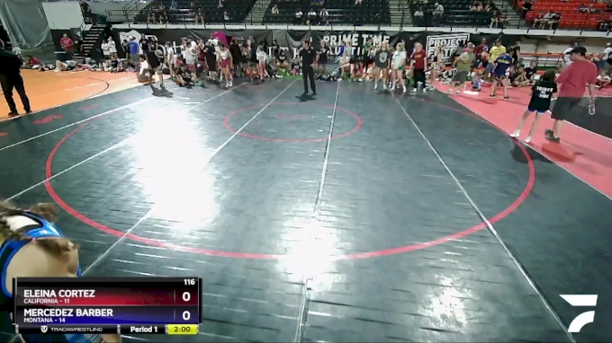 116 lbs Cross Bracket (8 Team) - Jenna Duran, California vs Sage ...
