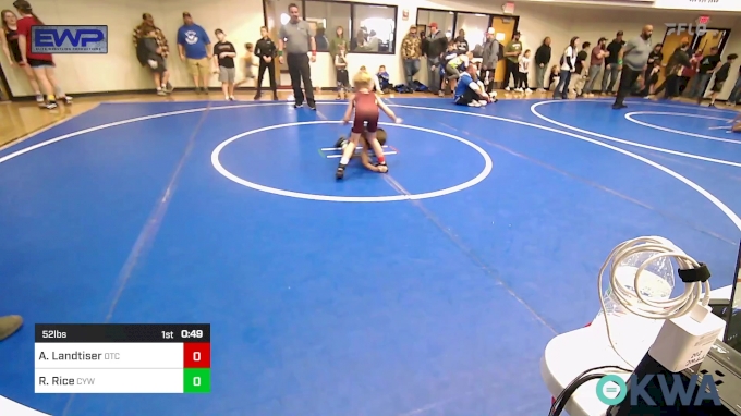 52 lbs Consi Of 4 - Ace Landtiser, Owasso Takedown Club vs Rowdy Rice ...