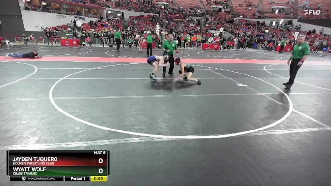 97 lbs 1st Place Match - Wyatt Wolf, Crass Trained vs Jayden Tuquero ...