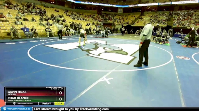 144 Class 4 lbs Cons. Round 1 - Chad Blanke, Francis Howell North vs ...