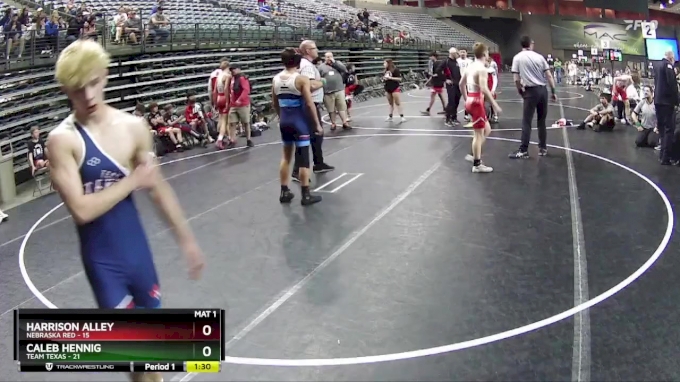 125 lbs Round 5 (6 Team) - Harrison Alley, Nebraska Red vs Caleb Hennig ...
