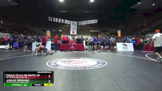 97 lbs Quarterfinal - Chulh-Ts`a`s-Ne Bates (Smiley), Del Norte ...