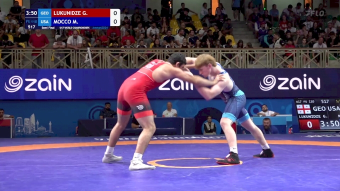 110 kg 1/2 Final - Gigia Lukunidze, Georgia vs Michael Mocco, United States